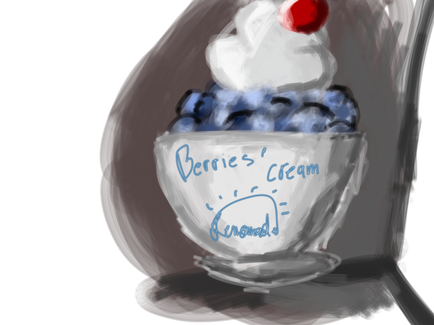 Berries and cream - ibisPaint