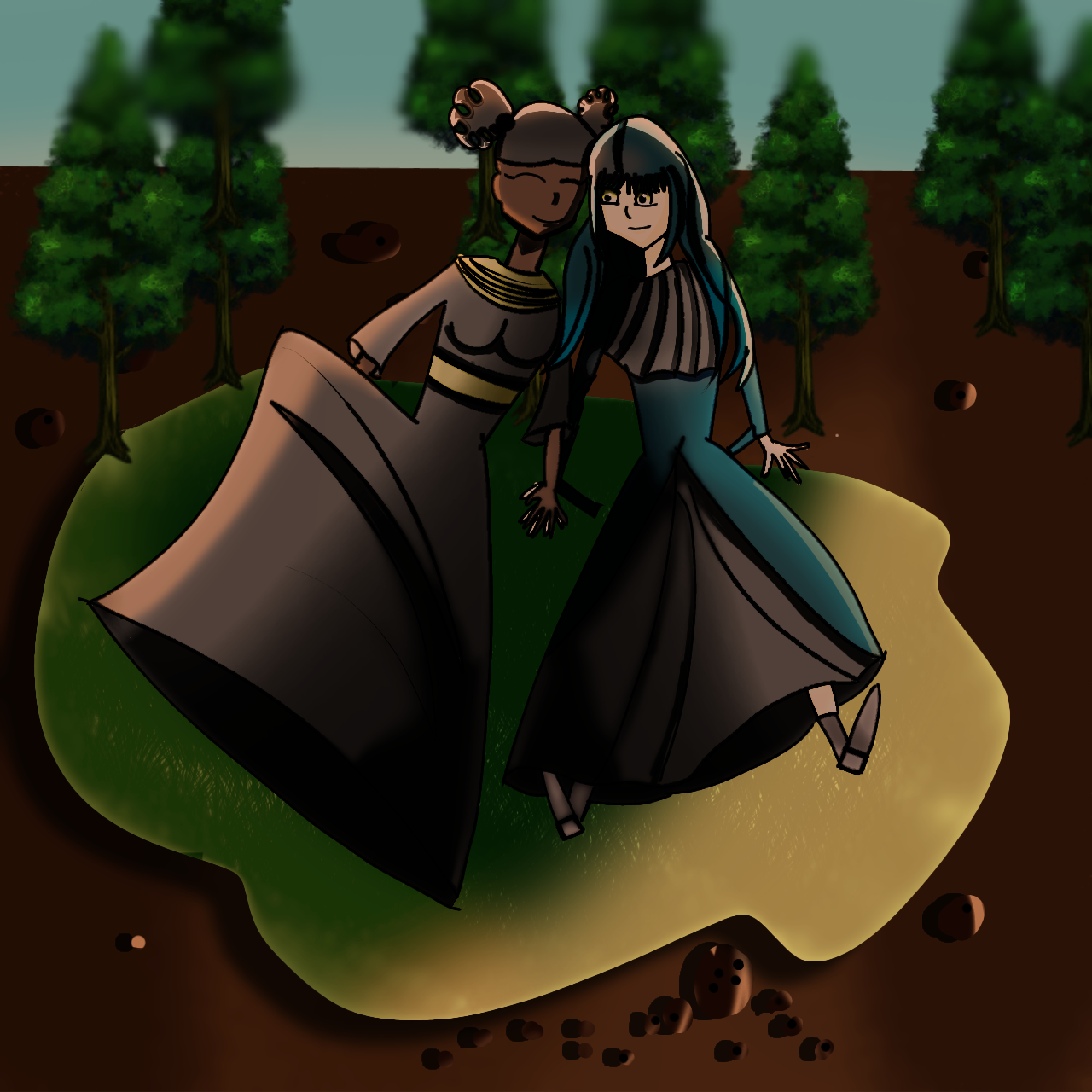 The young maiden and the witch - ibisPaint