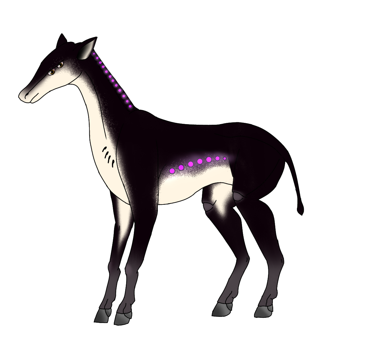 Ebony Xeno-horse - ibisPaint