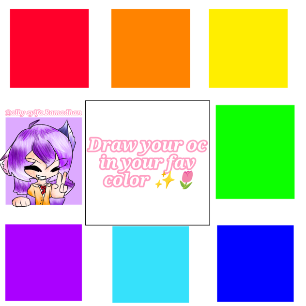draw your oc in your fav color 🌷 - ibisPaint