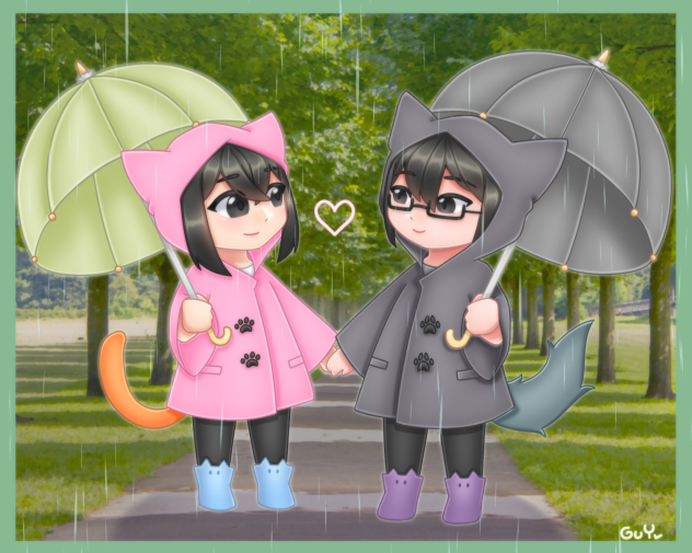 Chibi Rainy day - ibisPaint