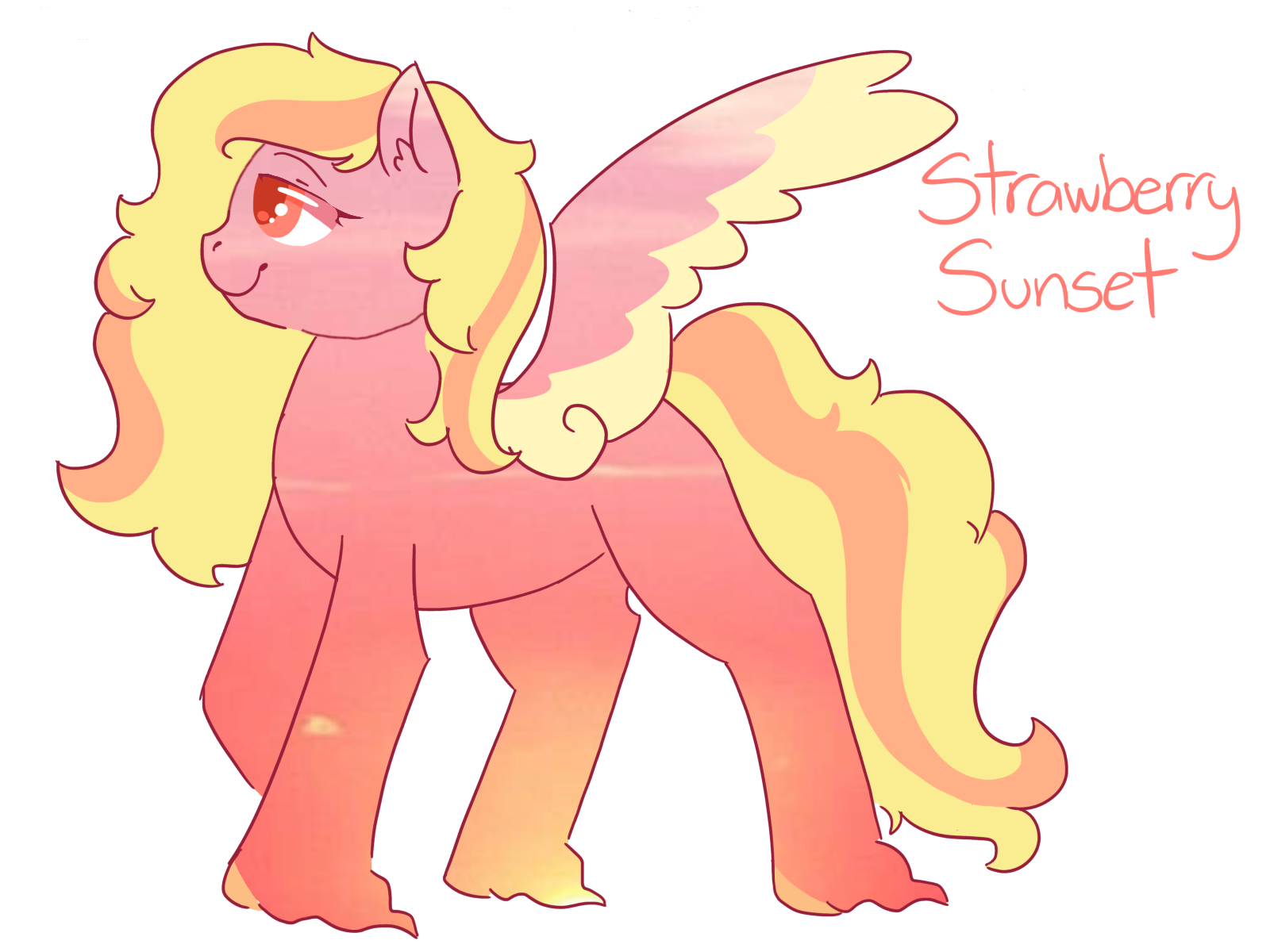 Pony Adopt 2 - Strawberry Sunset - ibisPaint