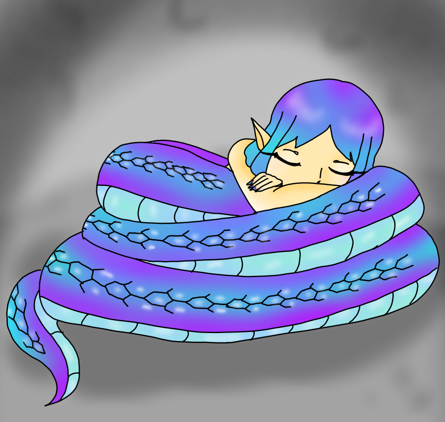 Sleepy snake 🐍 - ibisPaint