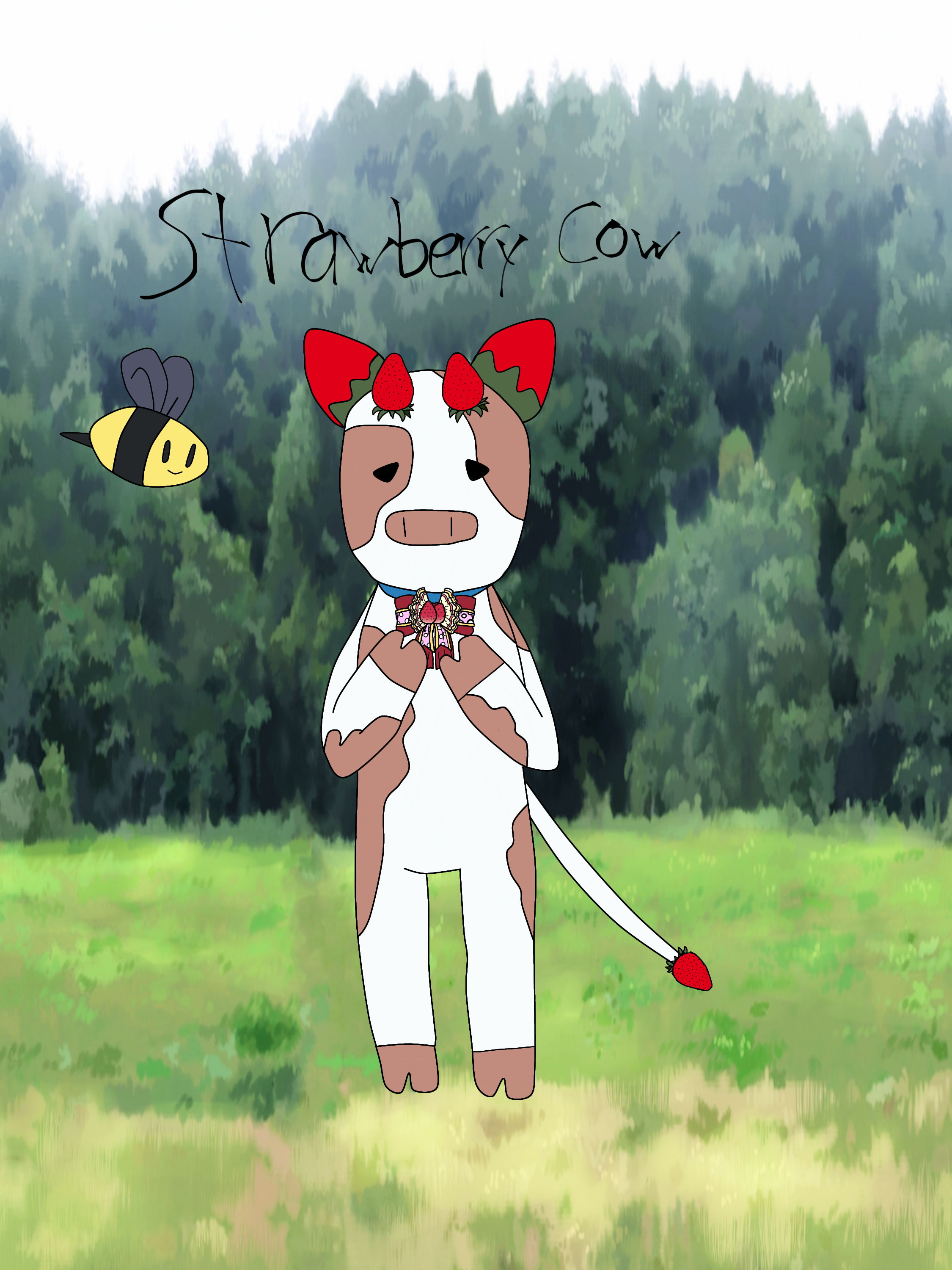 Strawberry Cow - ibisPaint