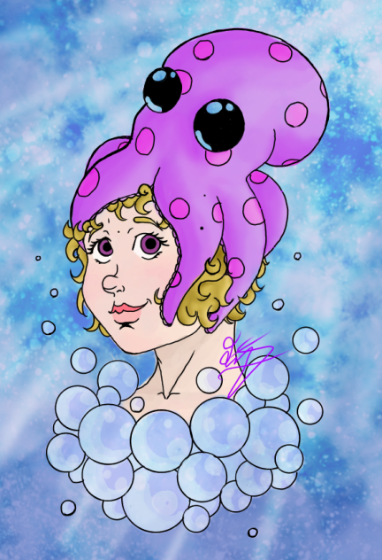 Octopus Girl - ibisPaint