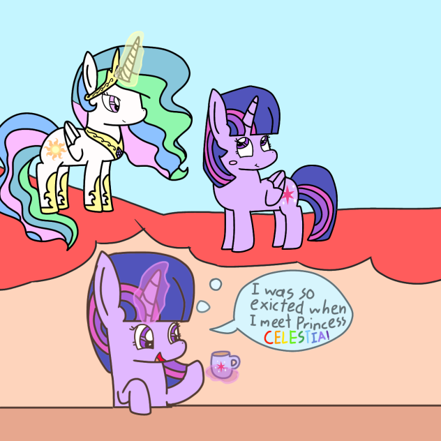 Princess Celestia and Twilight Sparkle - ibisPaint