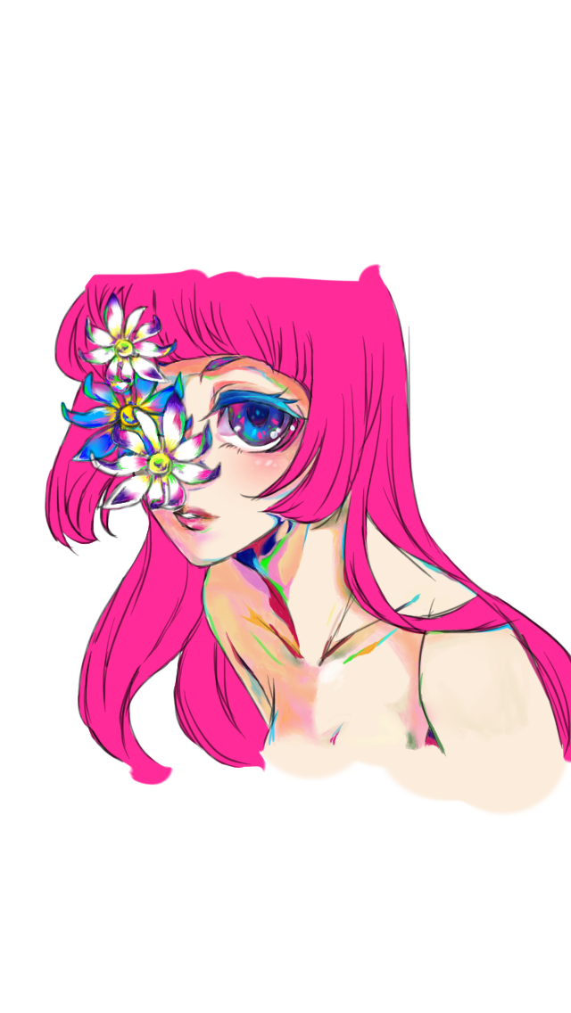 Une fleur et une fille.ー未完ー - ibisPaint