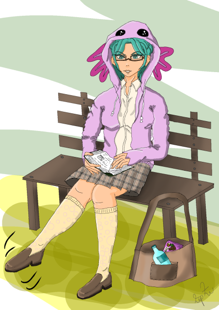 Akita reading - ibisPaint