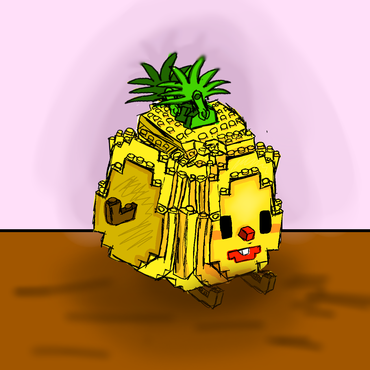 Lego pineapple - ibisPaint