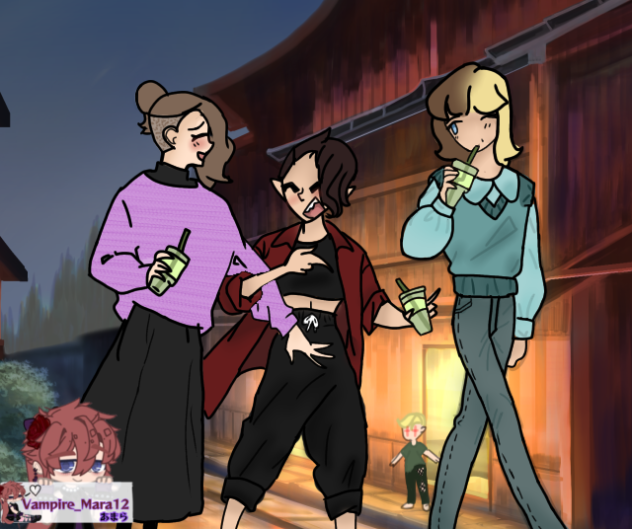 Drinks at Dusk - ibisPaint