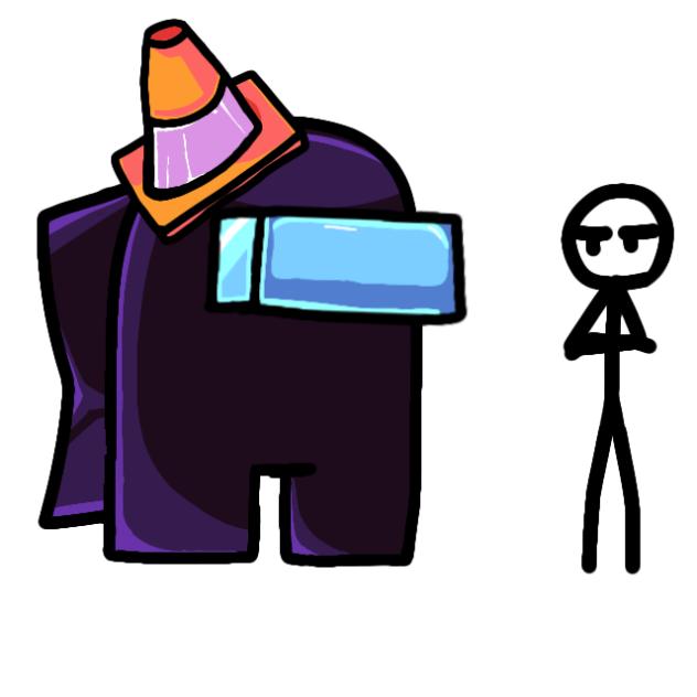 black imposter FNF animation - ibisPaint