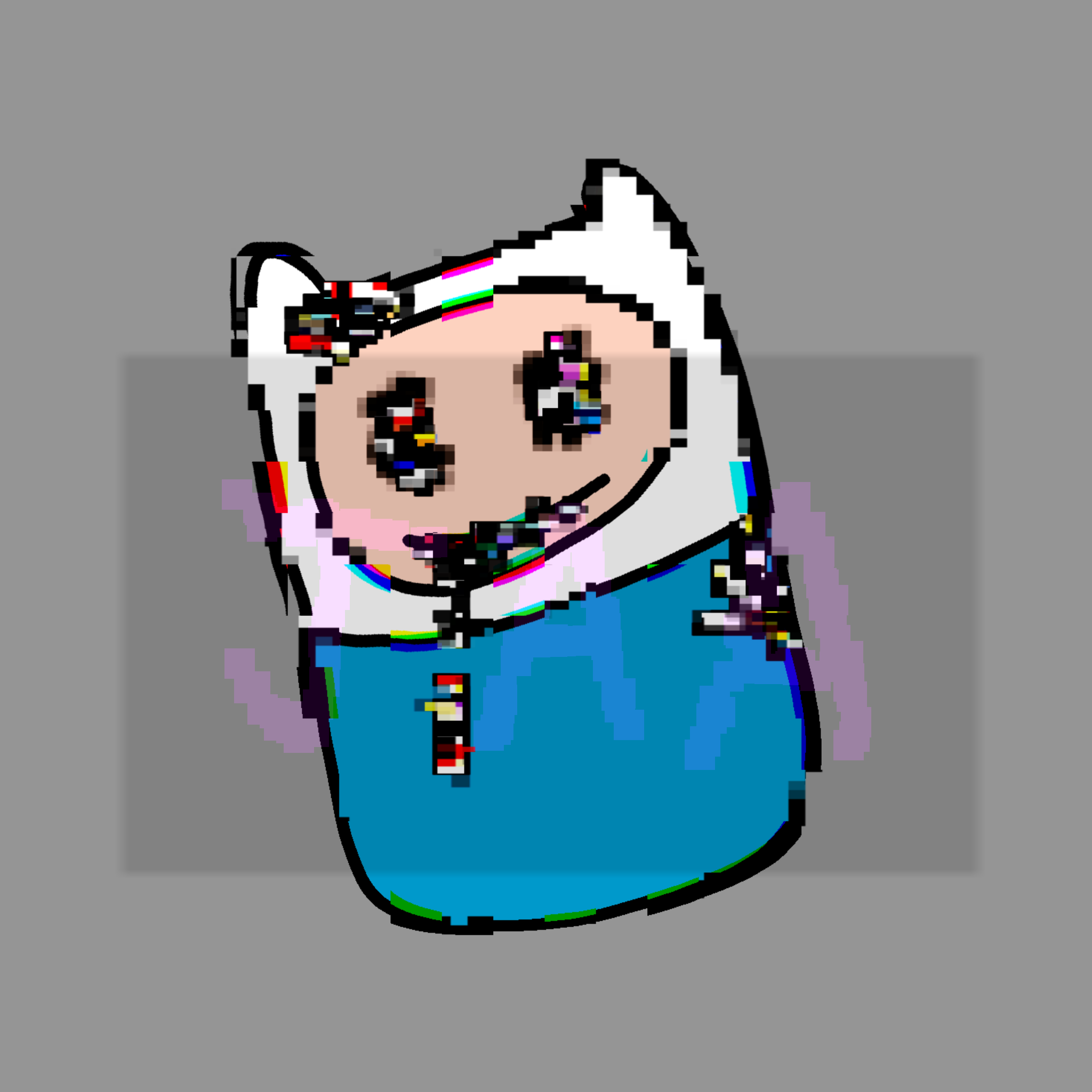 Accurate corrupted Finn art - ibisPaint