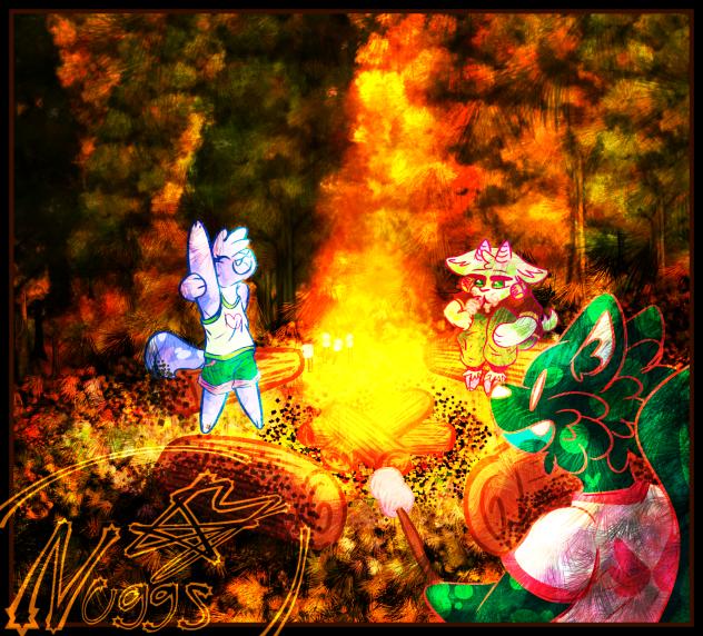 🔥🪵Campfire Night🏕🌲 - ibisPaint