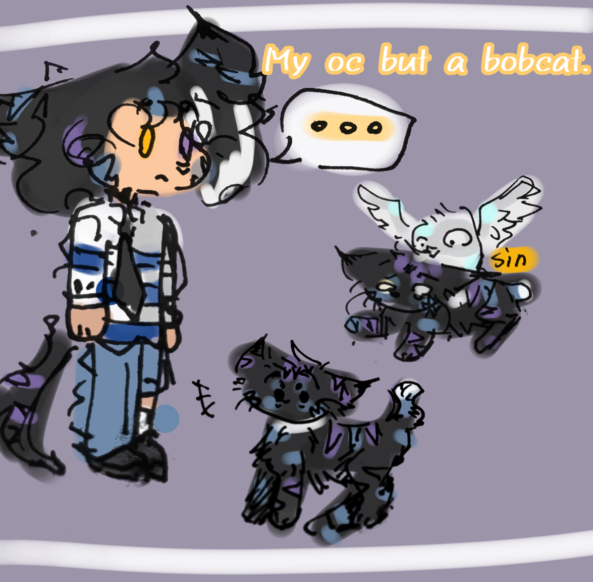 My oc but a Bobcat 🫵 - ibisPaint