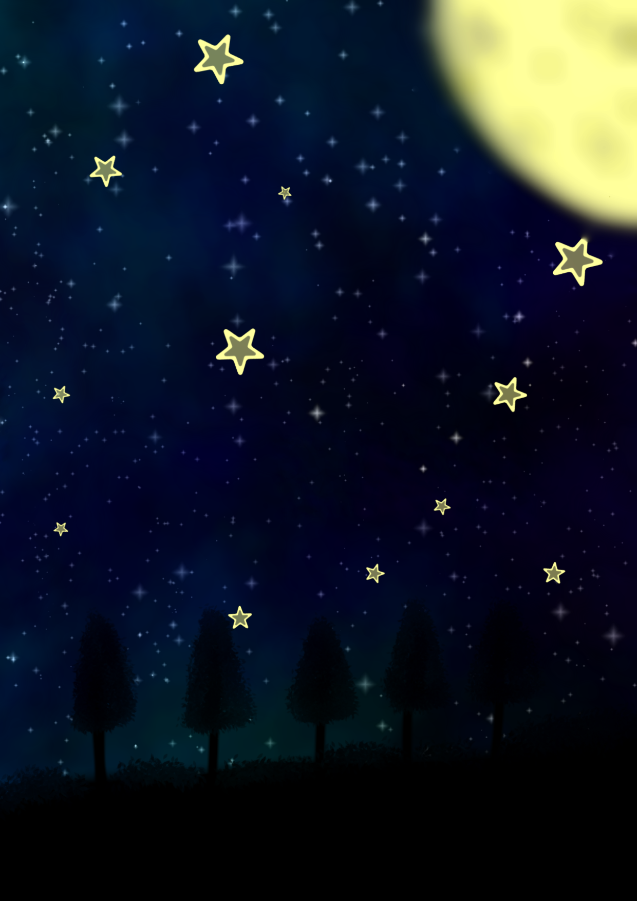 noite estrelada🌠 - ibisPaint