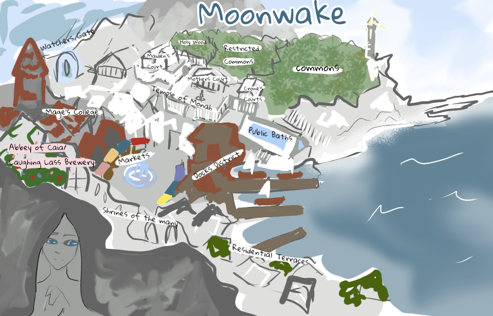 The free city of Moonwake - ibisPaint