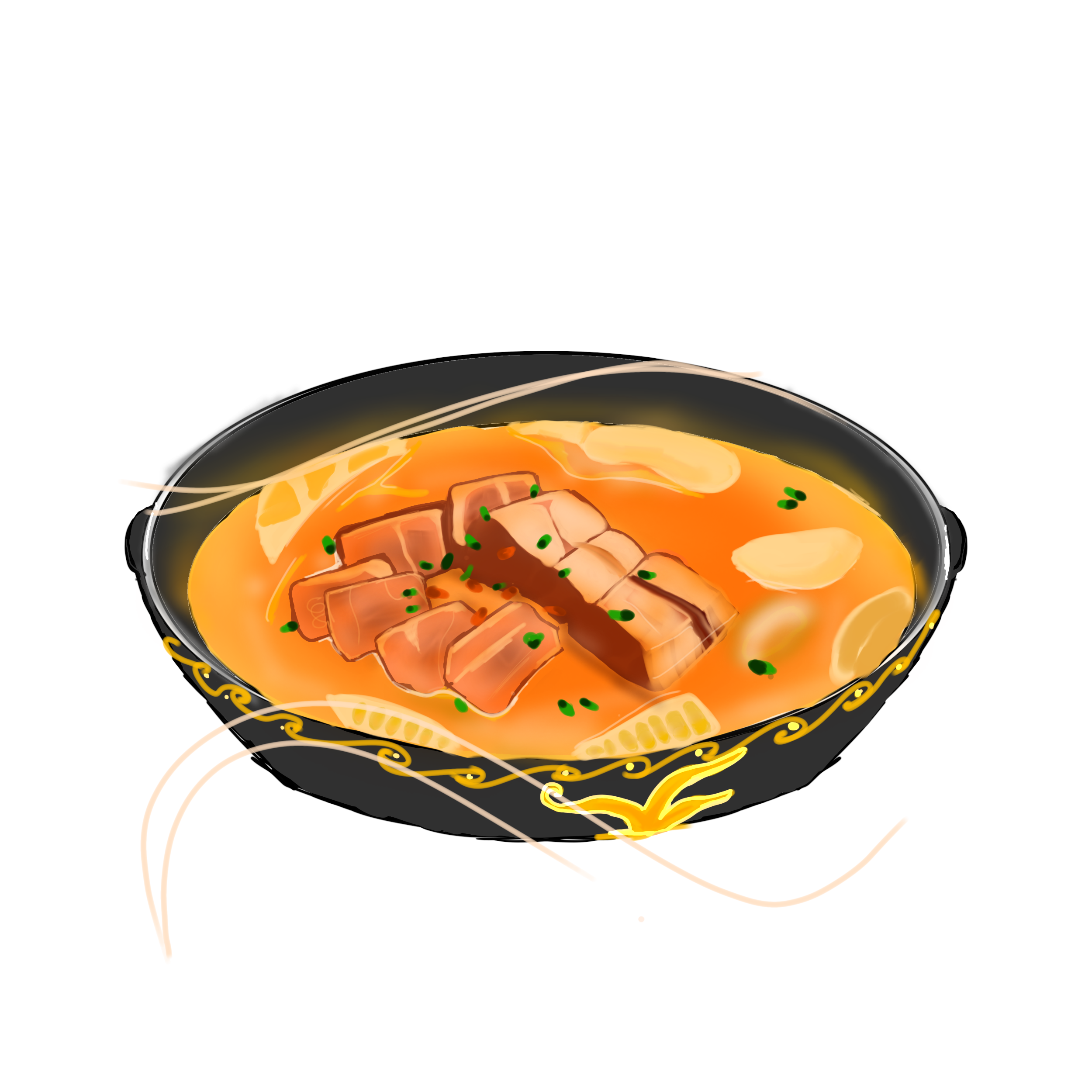 banana shoot soup - ibisPaint