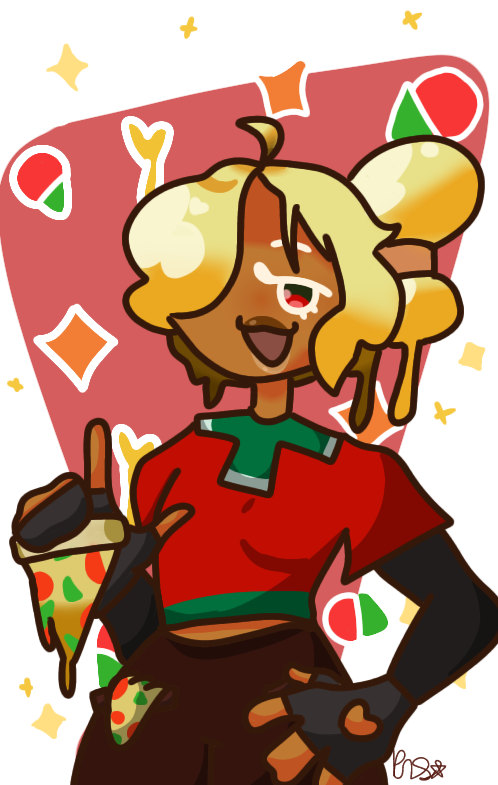 pizza cookie - ibisPaint