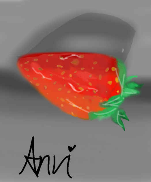 behold the upside down strawberry - ibisPaint
