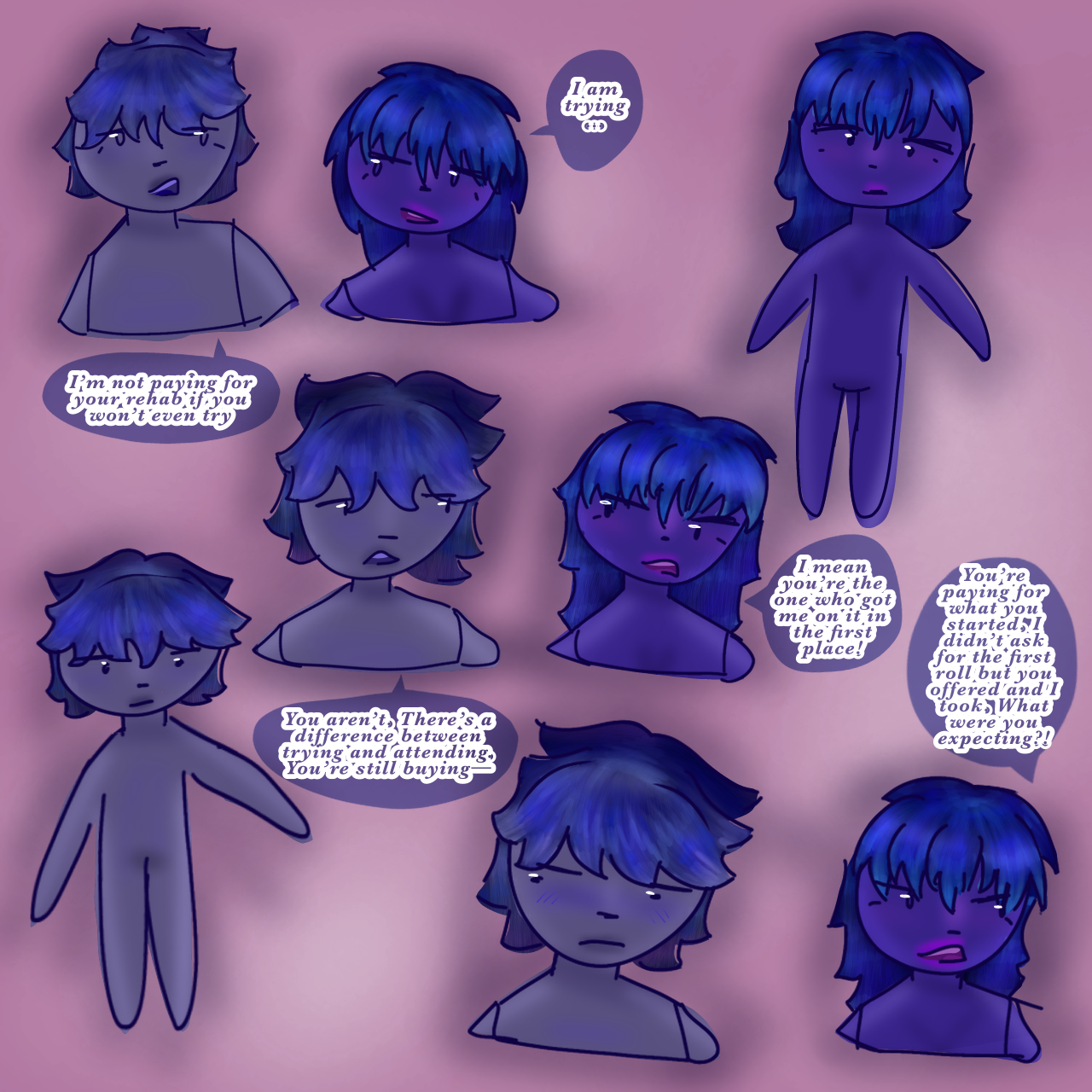 MORE RAVEN & AQUA - ibisPaint