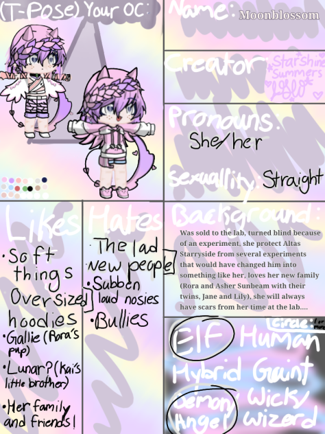 Oc sheet, Moonblossom - ibisPaint