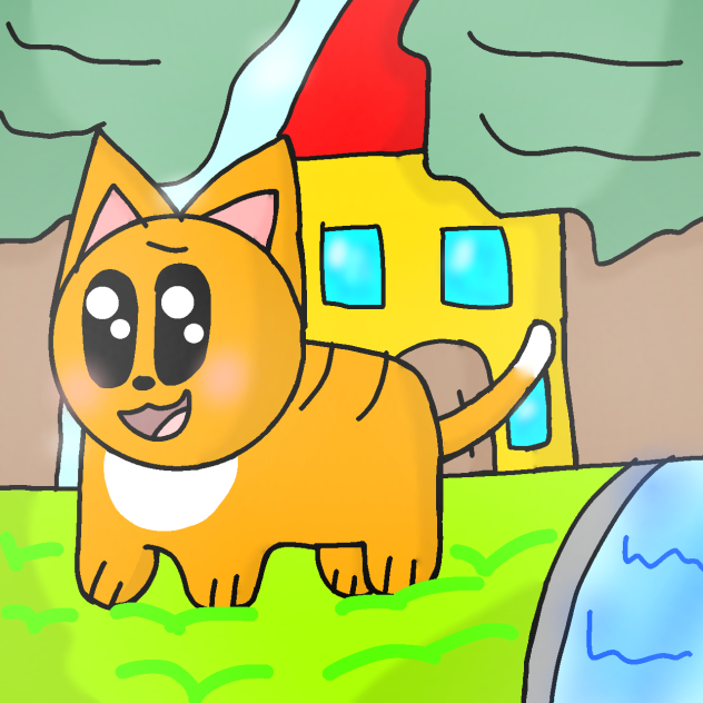 orange cat - ibisPaint