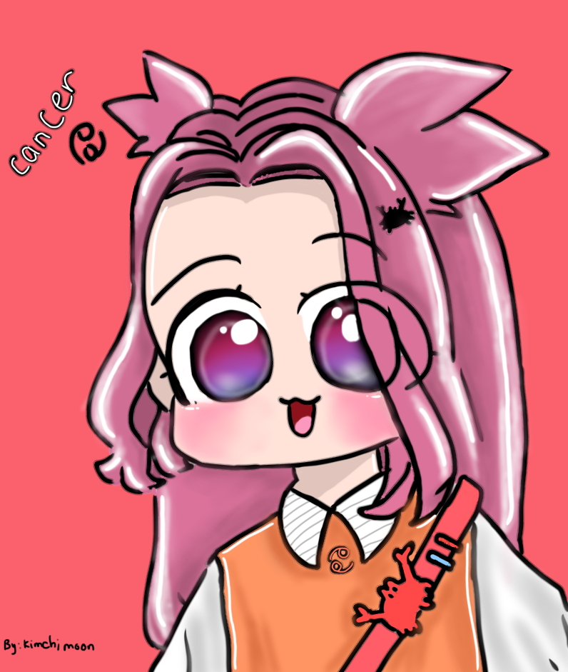 Vẽ cung cự giải (mô tả) - ibisPaint