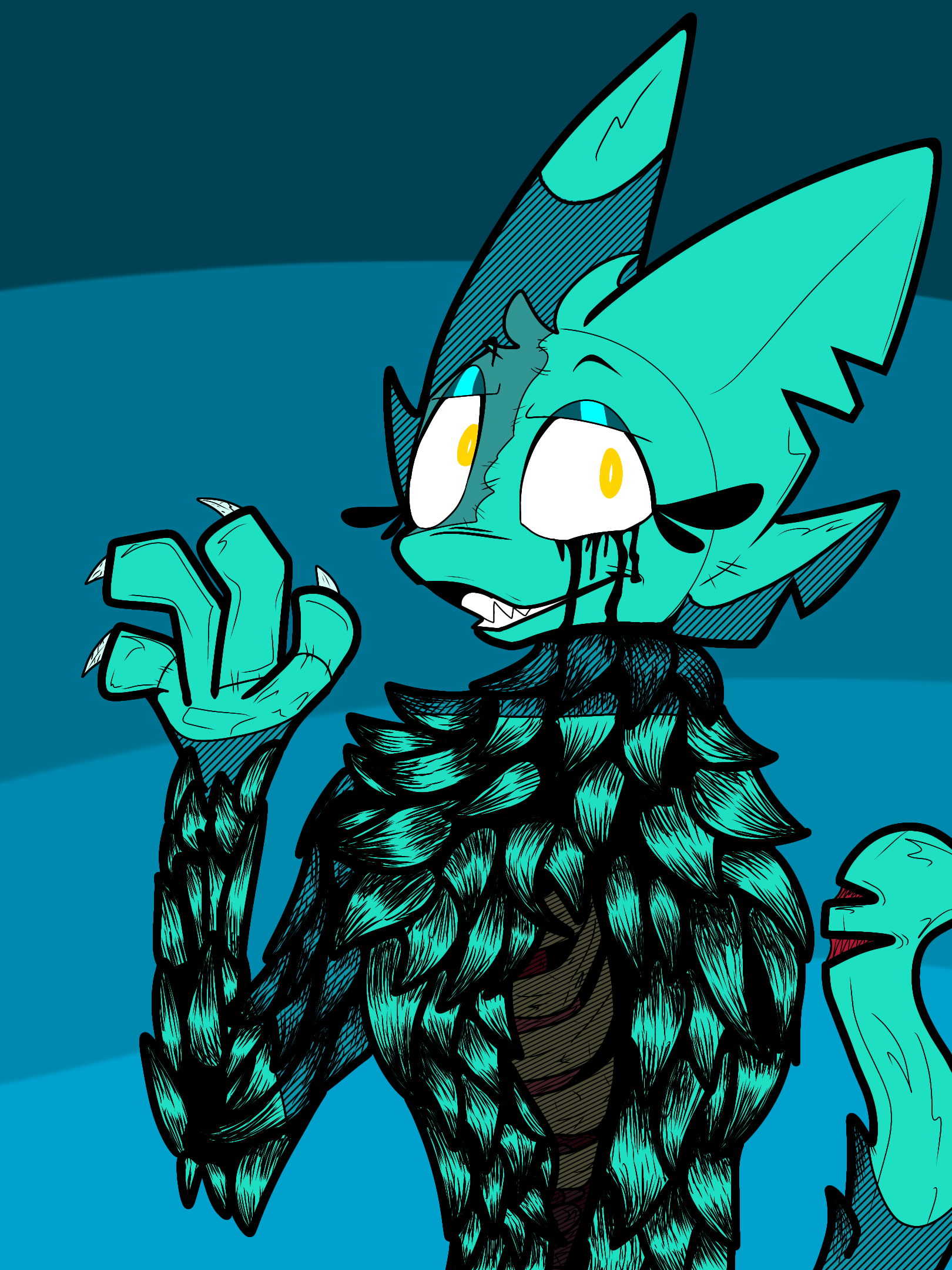 Zombie Cat - Fanart - ibisPaint