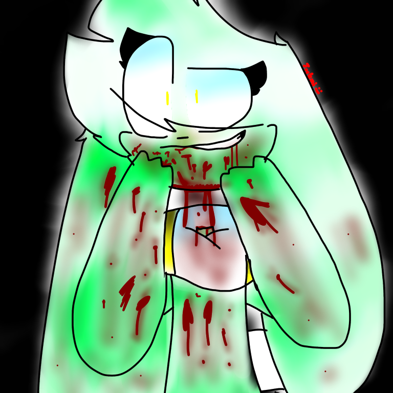 Cutted Head gore warning - ibisPaint