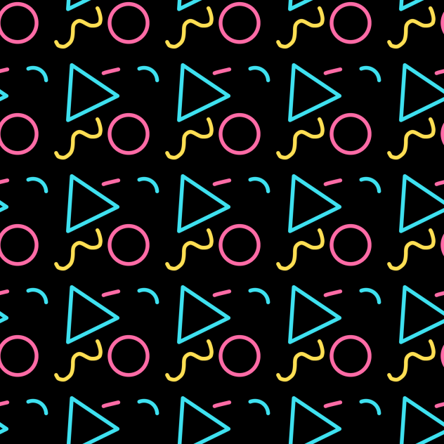 Retro pop pattern 2 b - ibisPaint