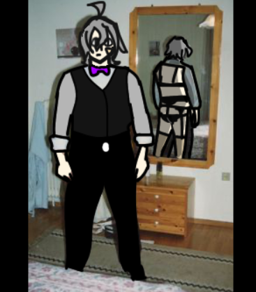 Business in the front party in the back - ibisPaint