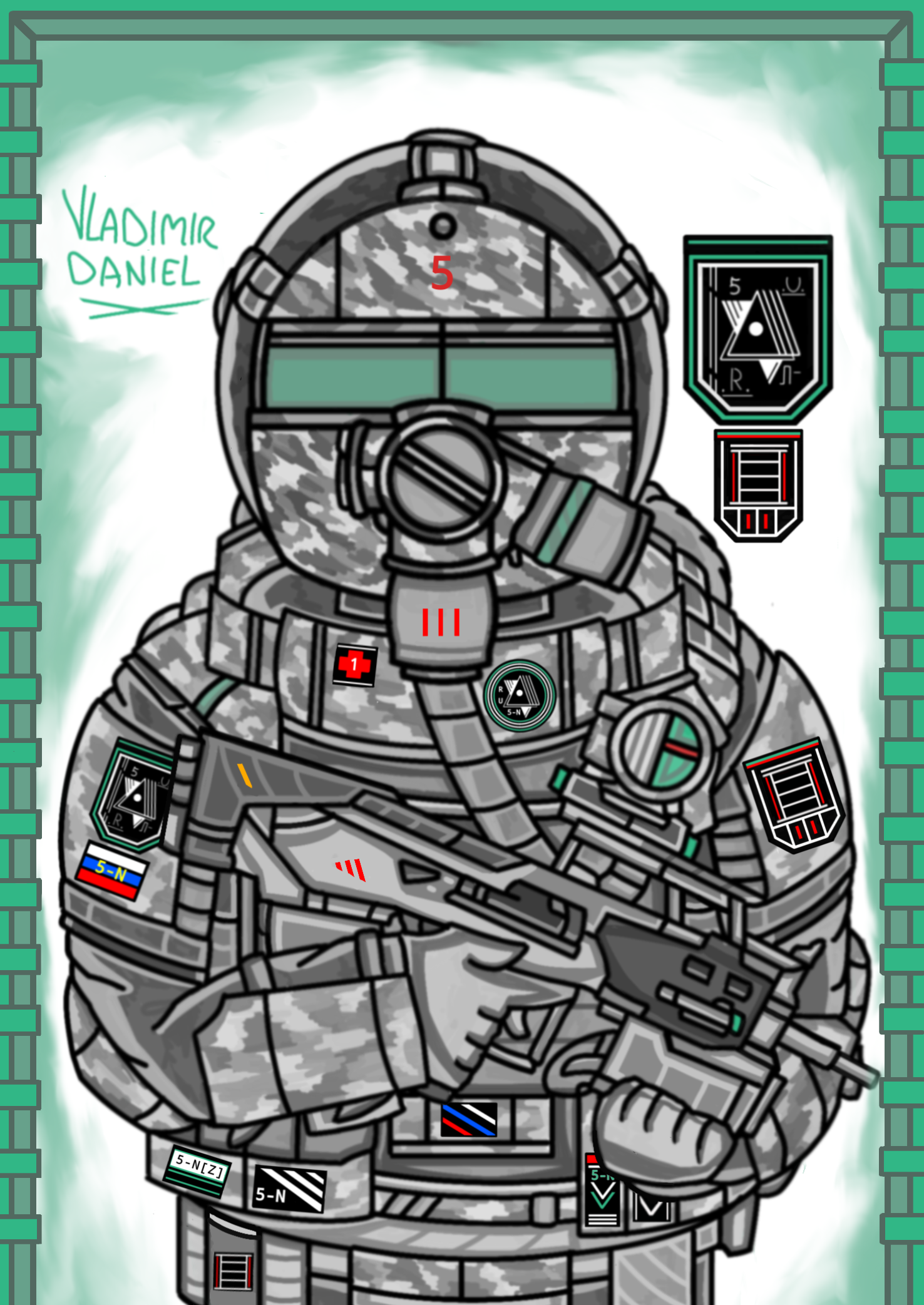 [5-N] Toxic Soldier - ibisPaint