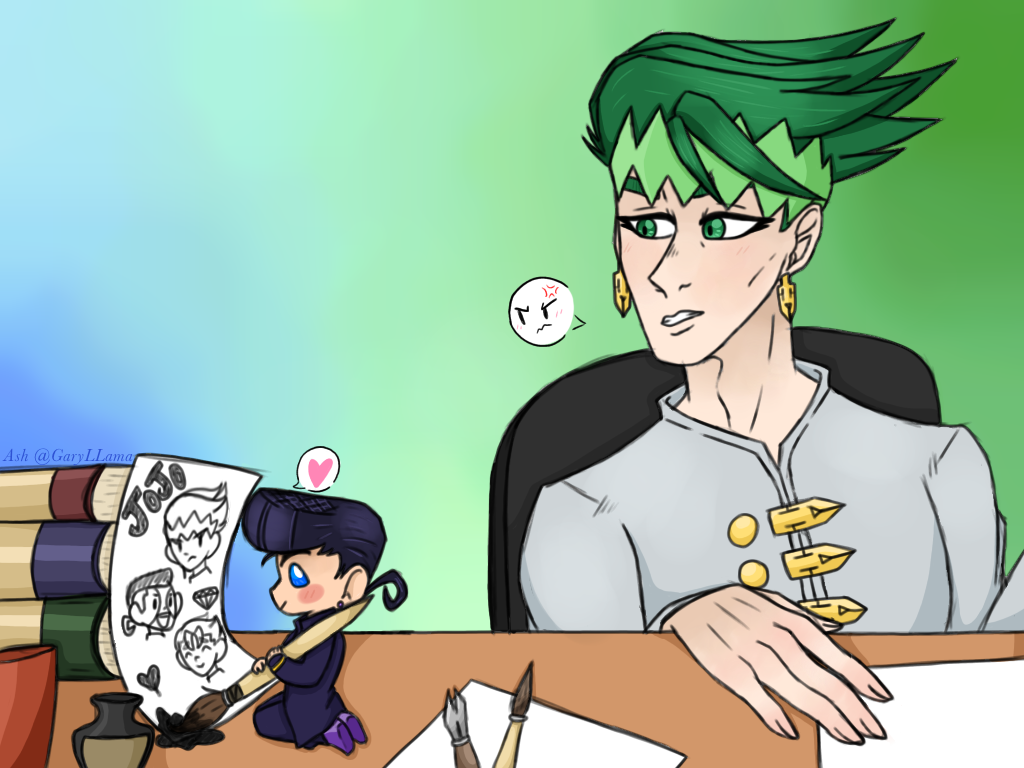 Rohan And Chibi Josuke - ibisPaint