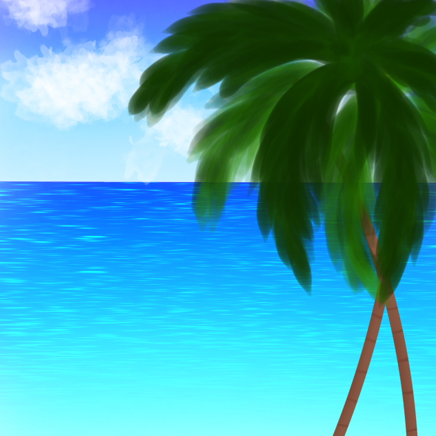 Summer beach 🏝 - ibisPaint