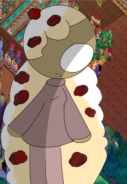 Raspberry cream cookie - ibisPaint