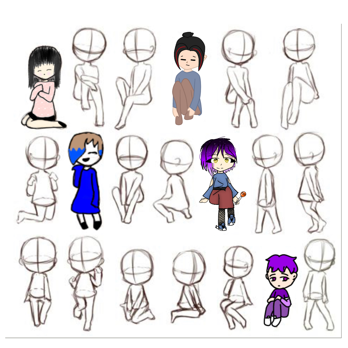 Poses collab - ibisPaint