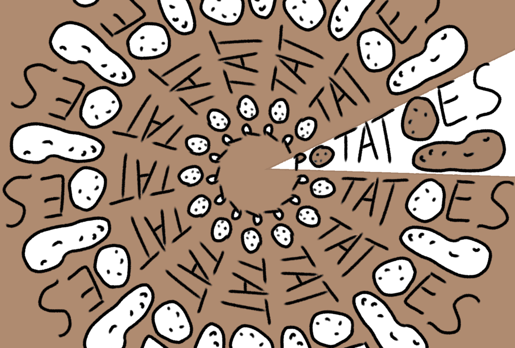 potatoes lettering - ibisPaint