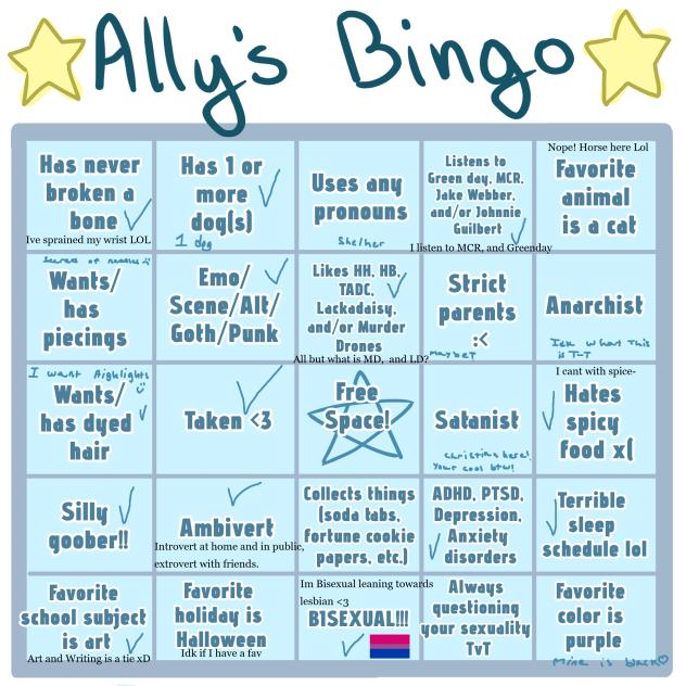 ~ Allys Bingo Submission ~ - ibisPaint