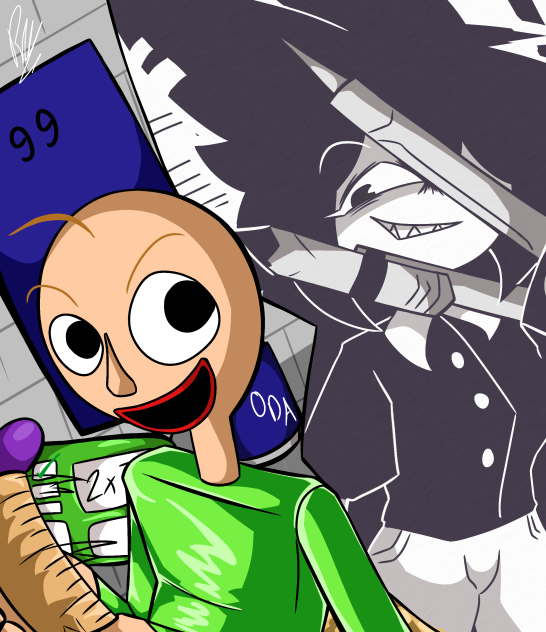 Baldi and Miss Circle - ibisPaint