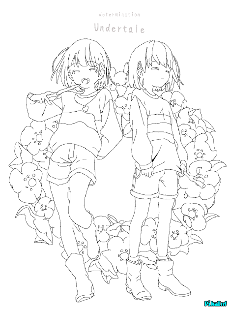 Chara And Frisk - ibisPaint