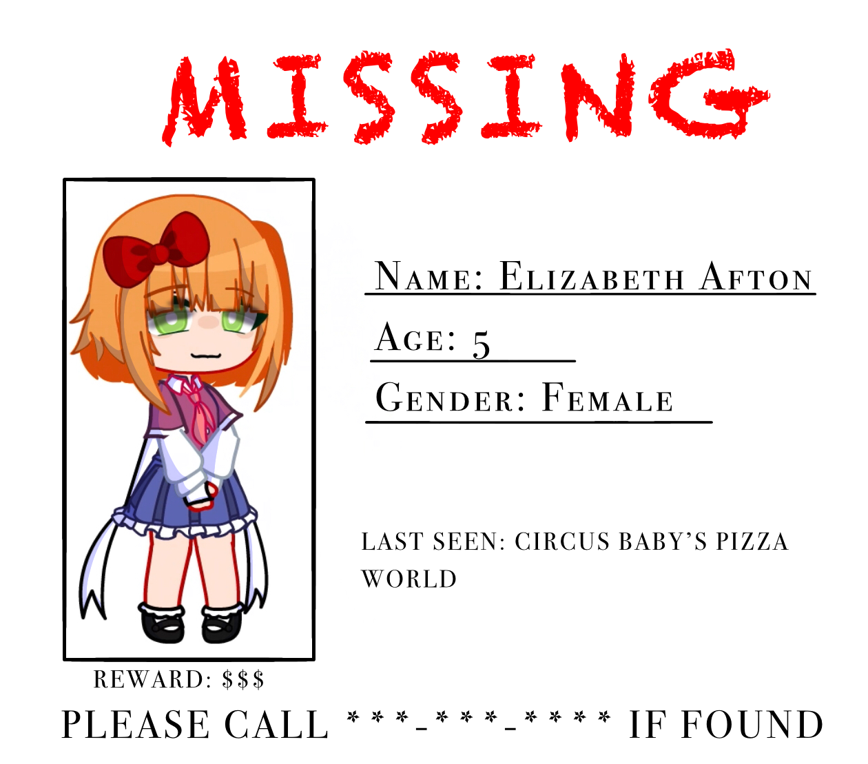 Missing poster (more of an ad) V2 - ibisPaint