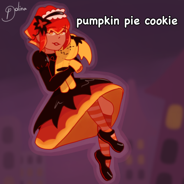 pumpkin pie cookie - ibisPaint