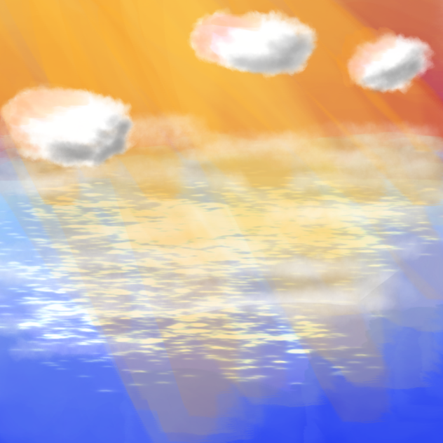 Ocean Sunset - ibisPaint