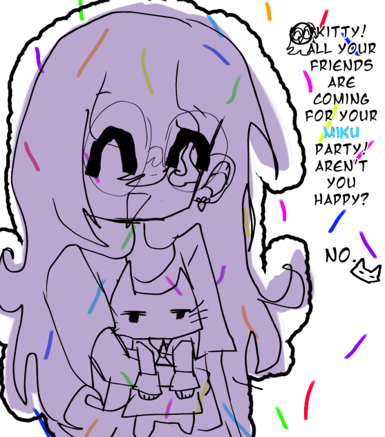 cat Miku party!!!! - ibisPaint