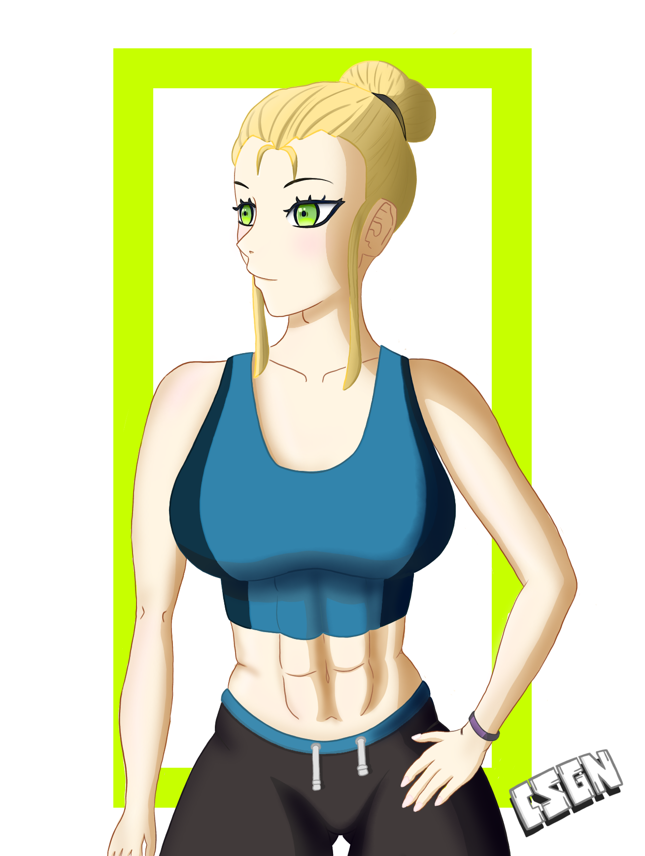 Gym Girl Hannah [OC] - ibisPaint
