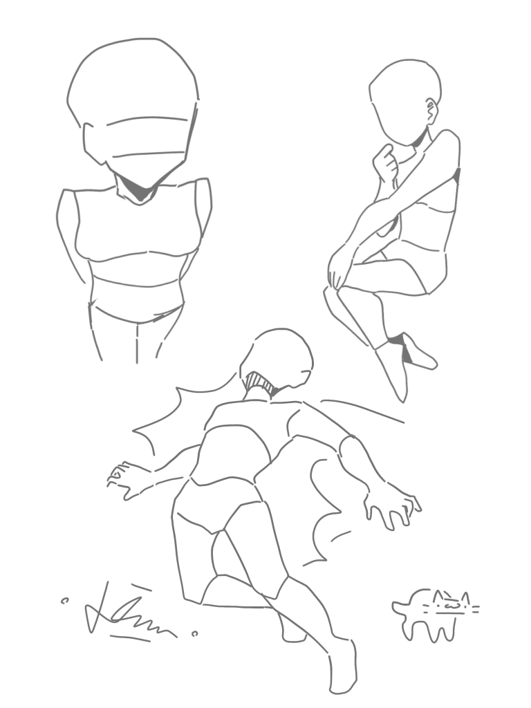 Practising poses - ibisPaint