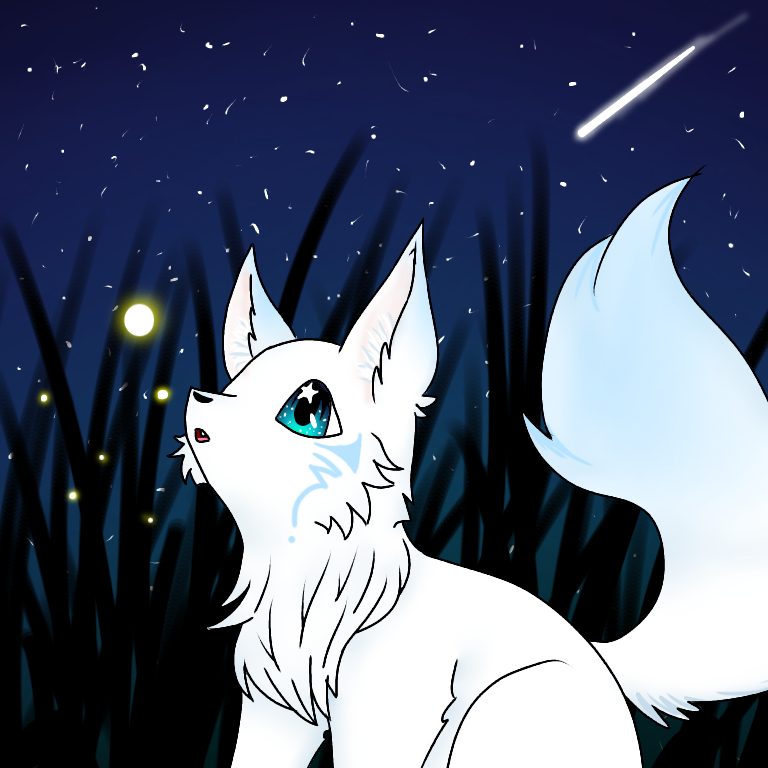 The little white fox - ibisPaint