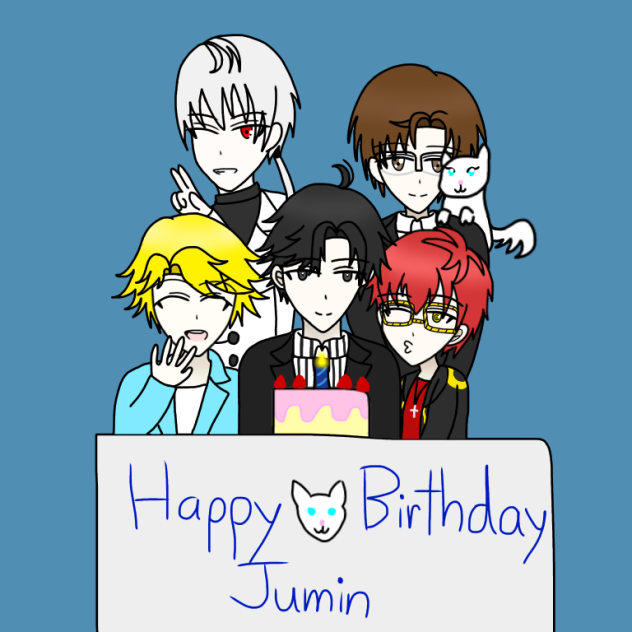 happy belated birthday jumin - ibisPaint