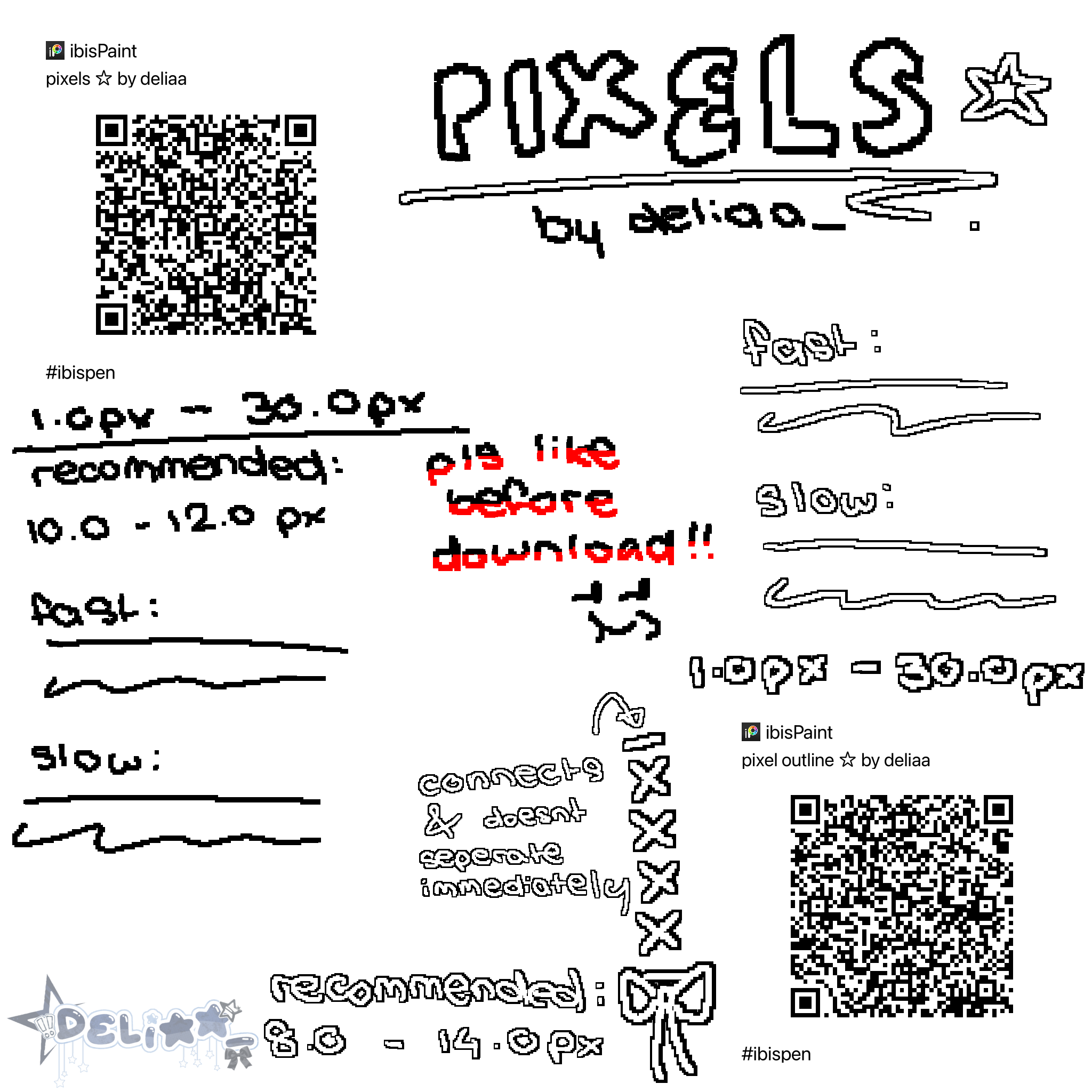 pixel brushes ☆ - ibisPaint