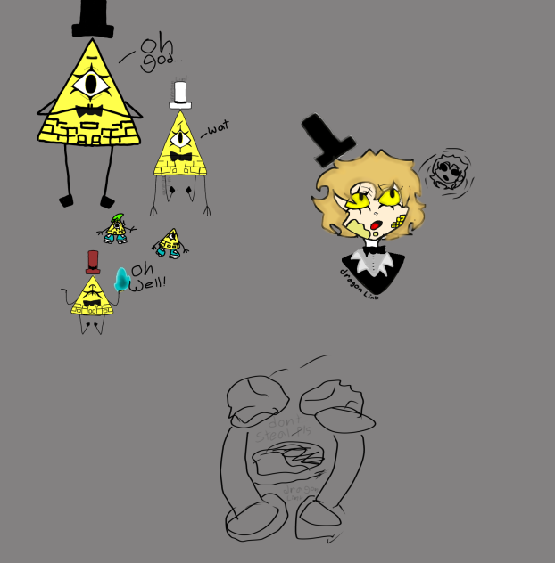Bill cipher doodles - ibisPaint